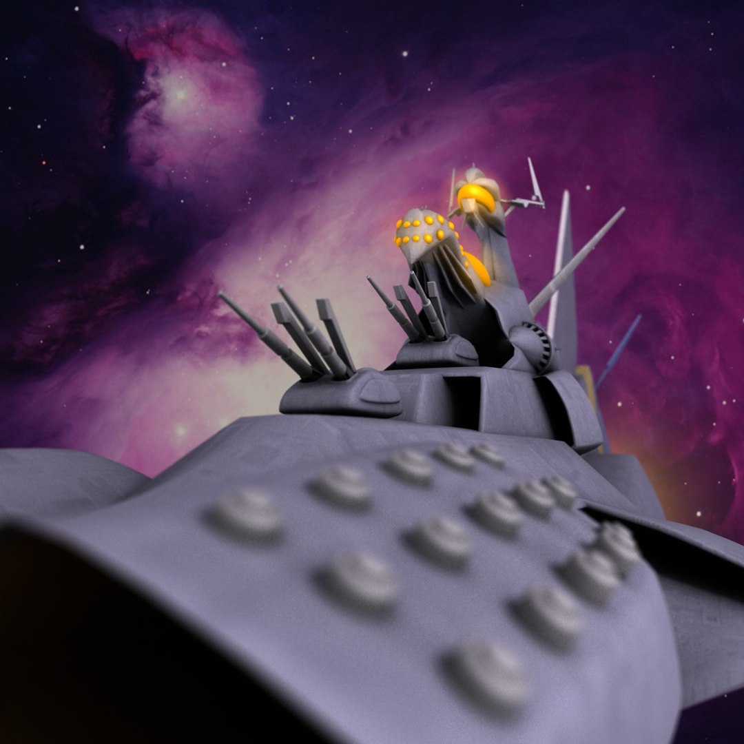 3d model captain spaceship ship
