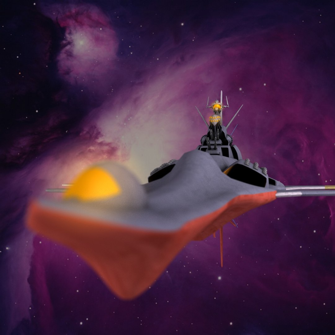 3d model captain spaceship ship