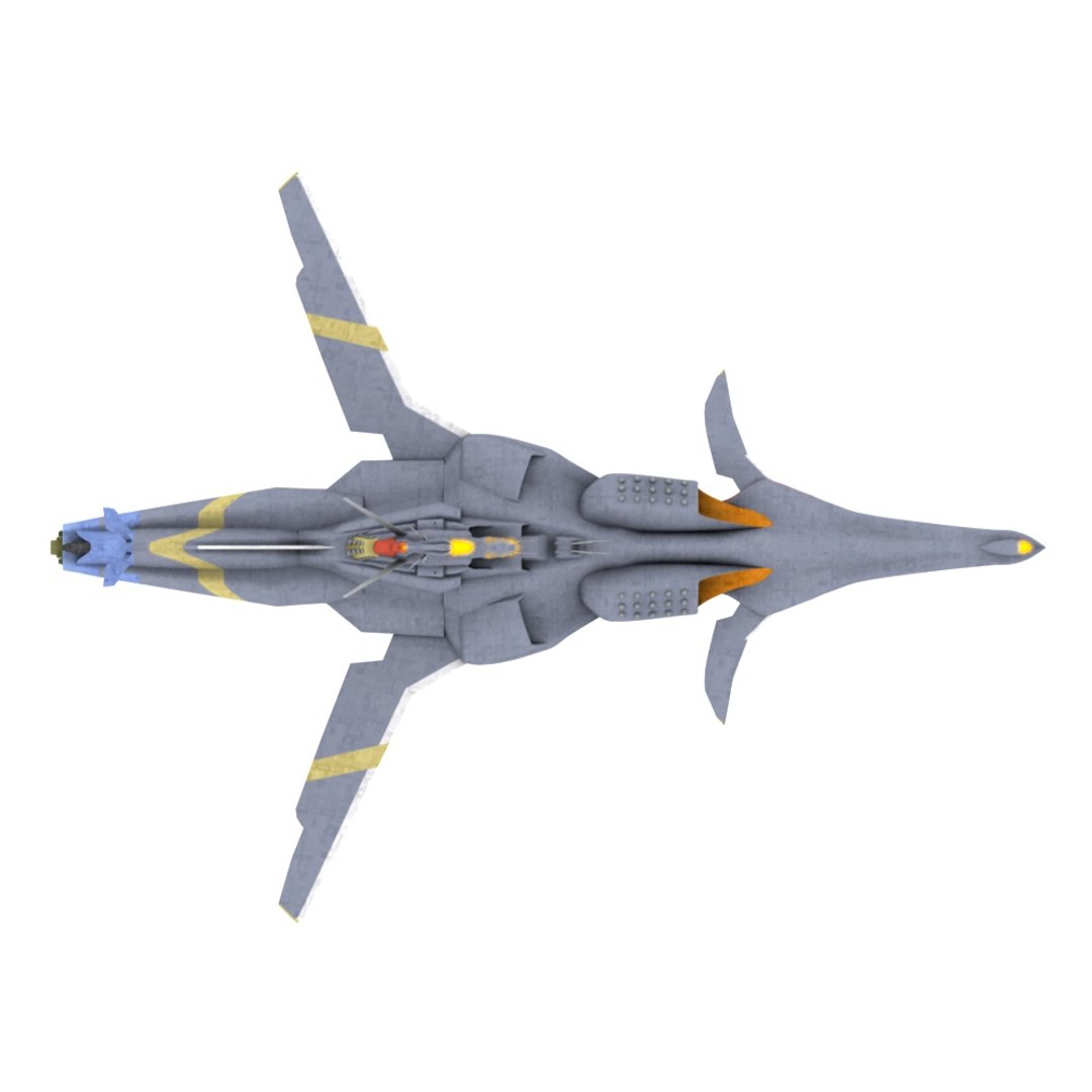 3d model captain spaceship ship