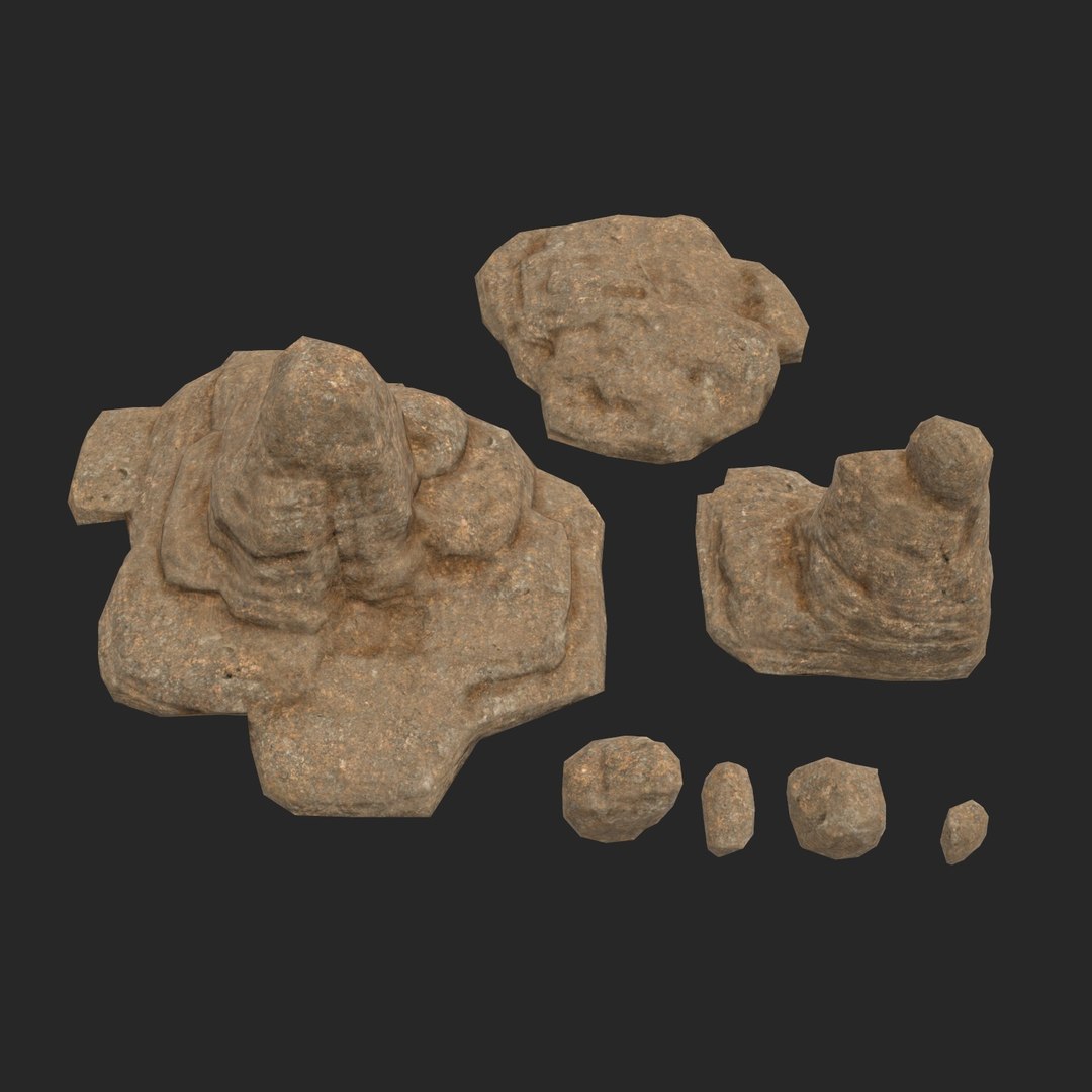 Sandstone Kit Stone Model - TurboSquid 1362047