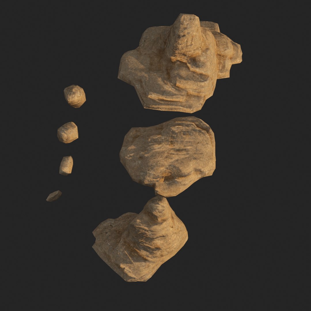 Sandstone Kit Stone Model - TurboSquid 1362047