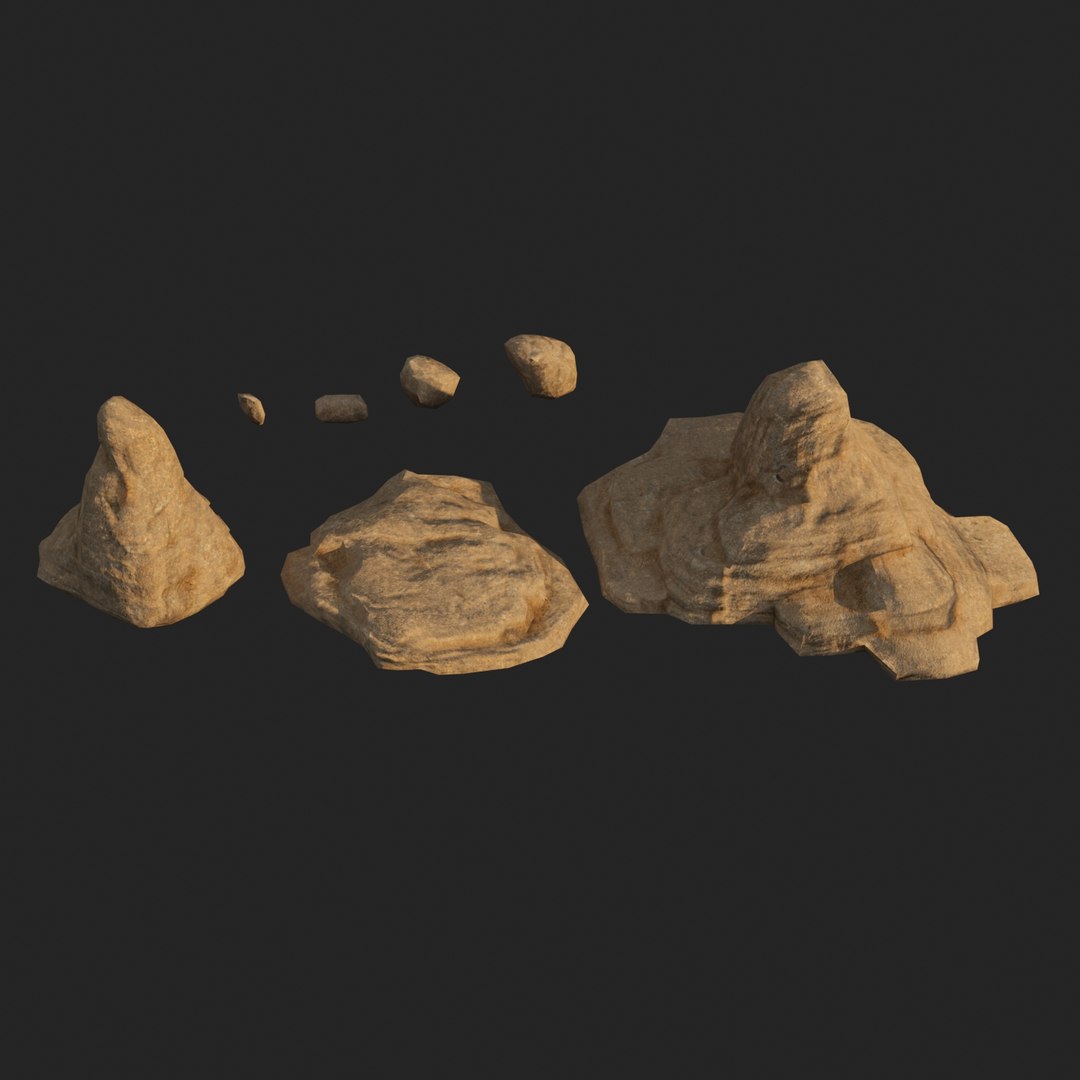 Sandstone Kit Stone Model - TurboSquid 1362047
