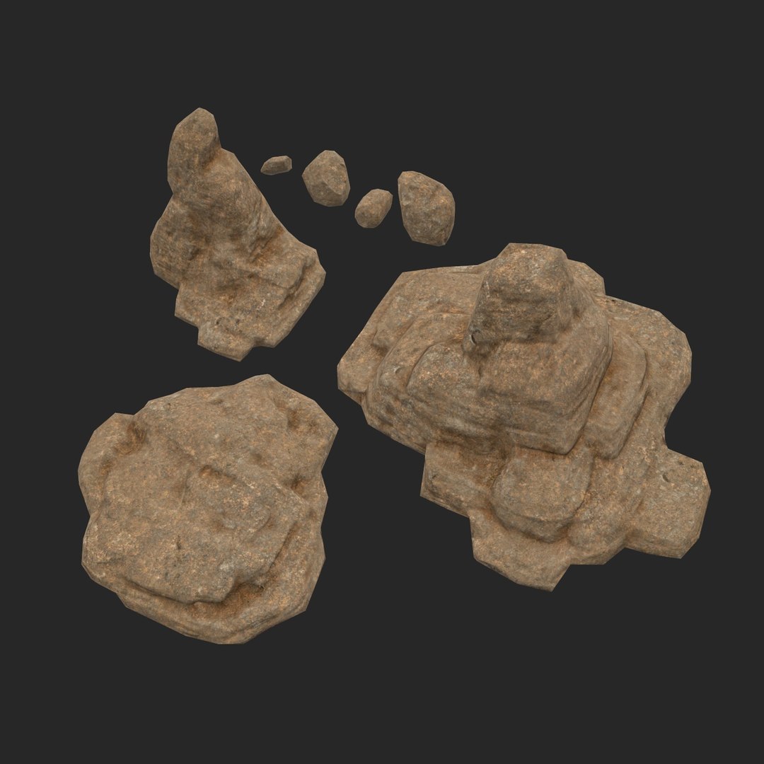 Sandstone Kit Stone Model - TurboSquid 1362047