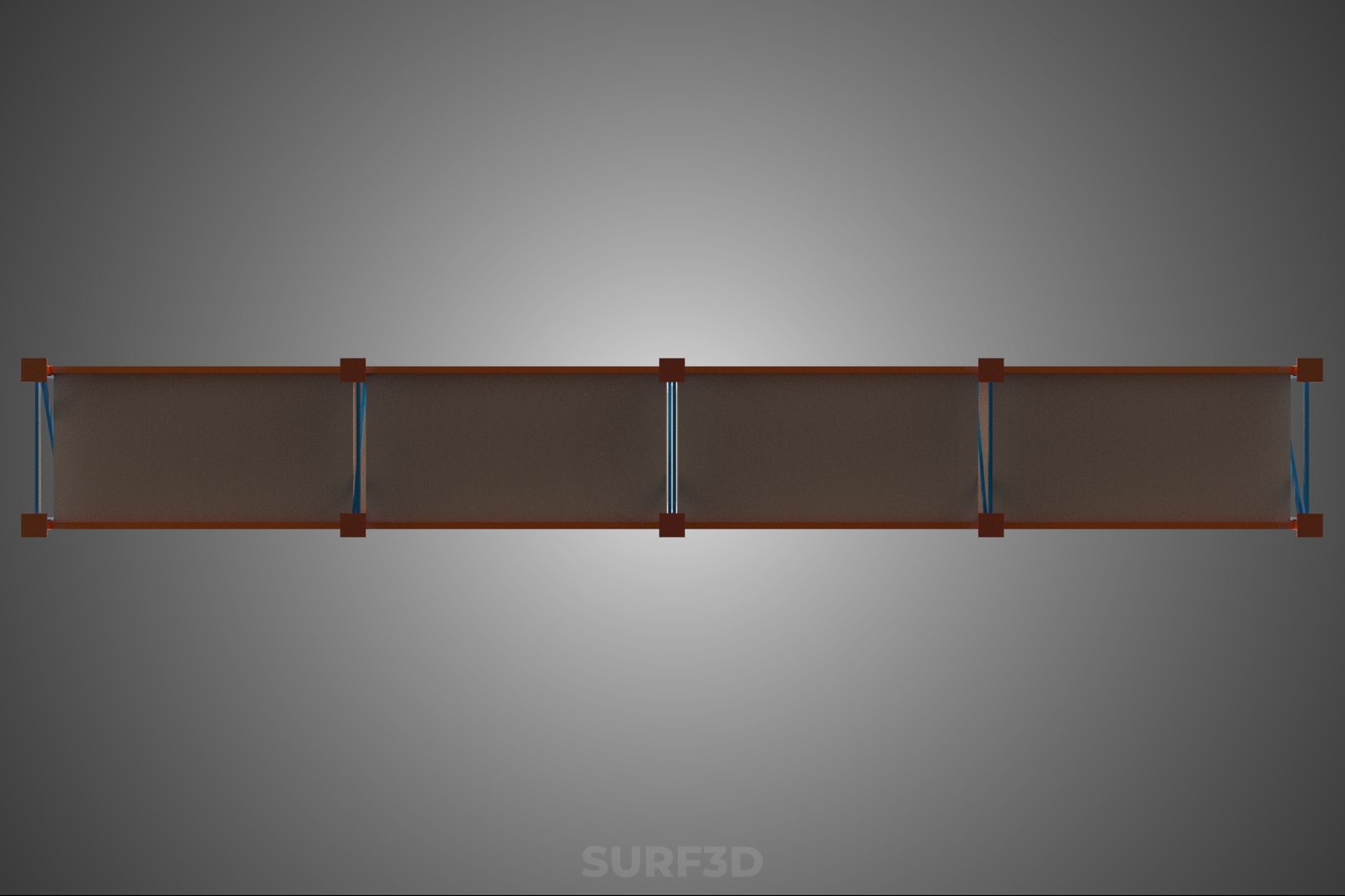 SHELF WOOD STEEL WAREHOUSE METAL SHELVING STORAGE RACK ORGANIZE 3D ...