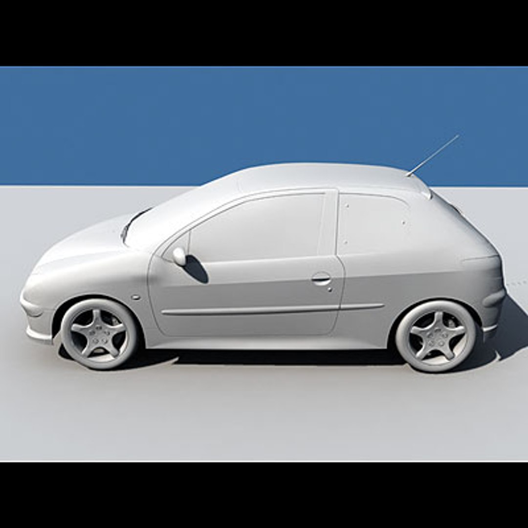 Peugeot 206 3d Model