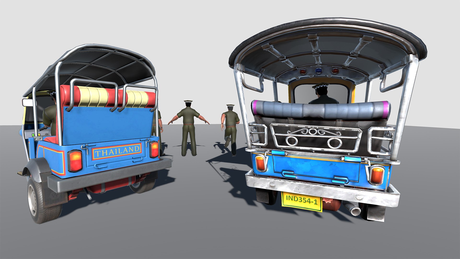 3D Rickshaws Drivers Model With PBR Textures - TurboSquid 2380238