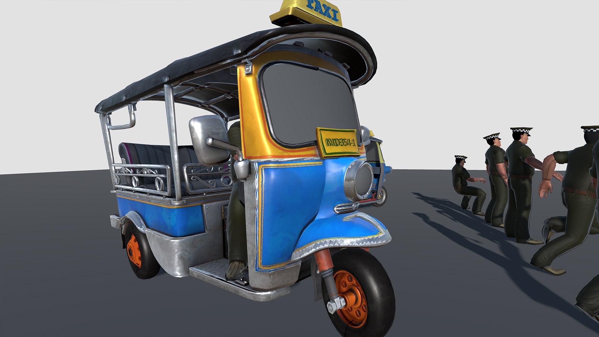 3D Rickshaws Drivers Model With PBR Textures - TurboSquid 2380238