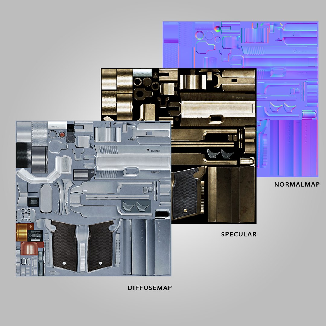 Maya Handgun Firestar Gameready