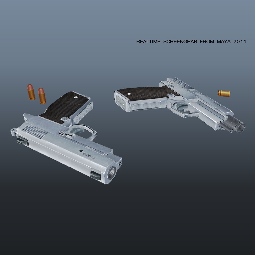 Maya Handgun Firestar Gameready