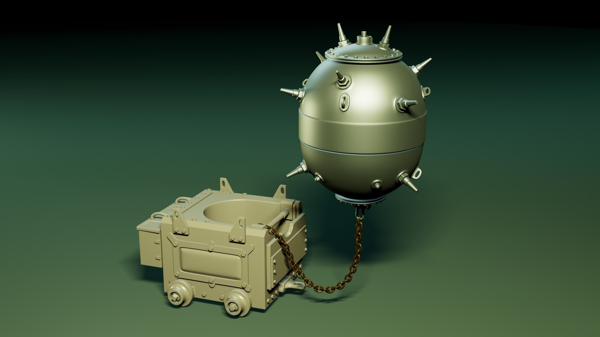 British Naval Mine MK XVII model - TurboSquid 2085665