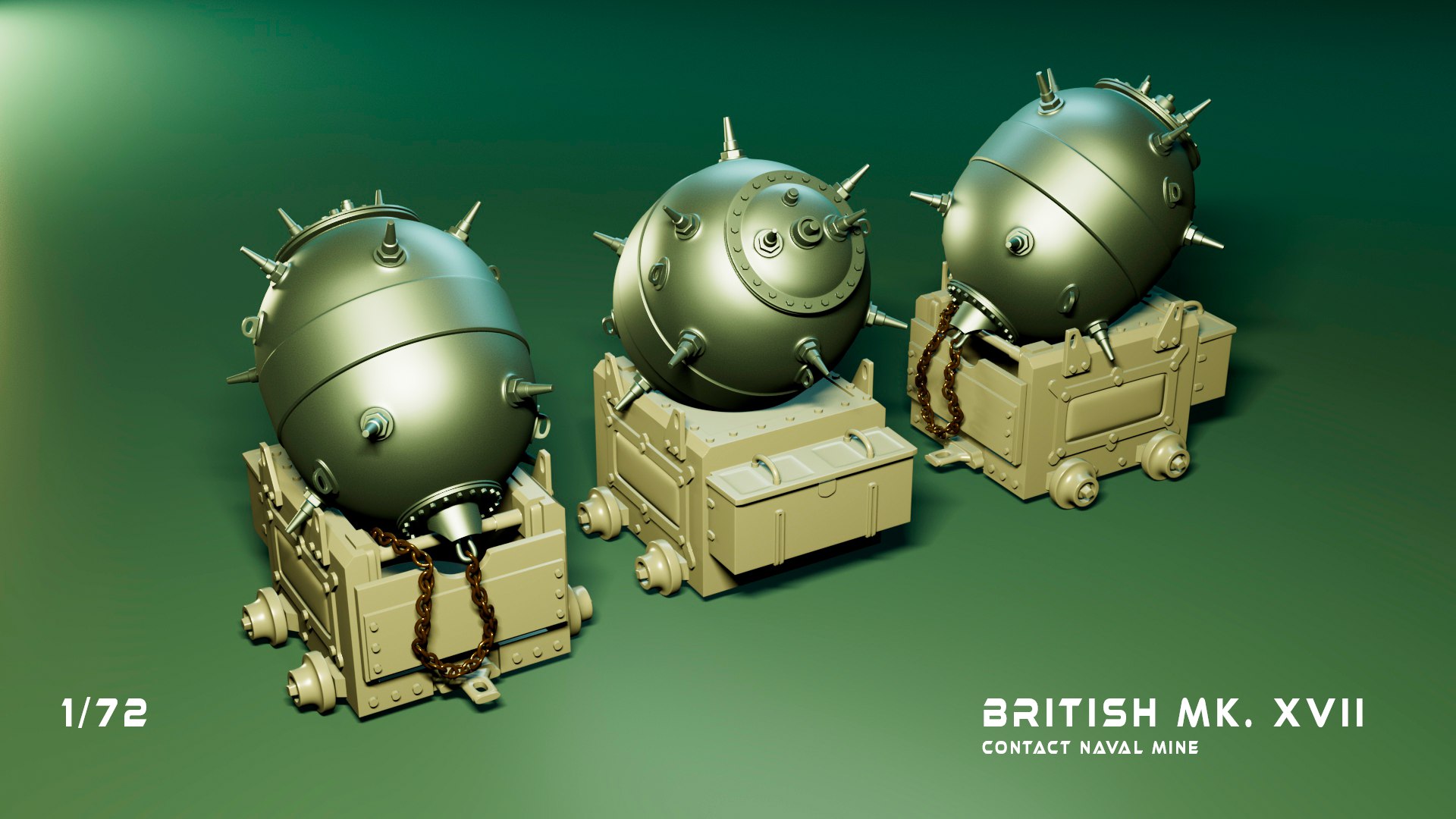 British Naval Mine MK XVII model - TurboSquid 2085665