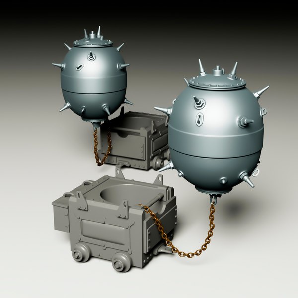 modelo 3d British Naval Mine MK XVII - TurboSquid 2085665