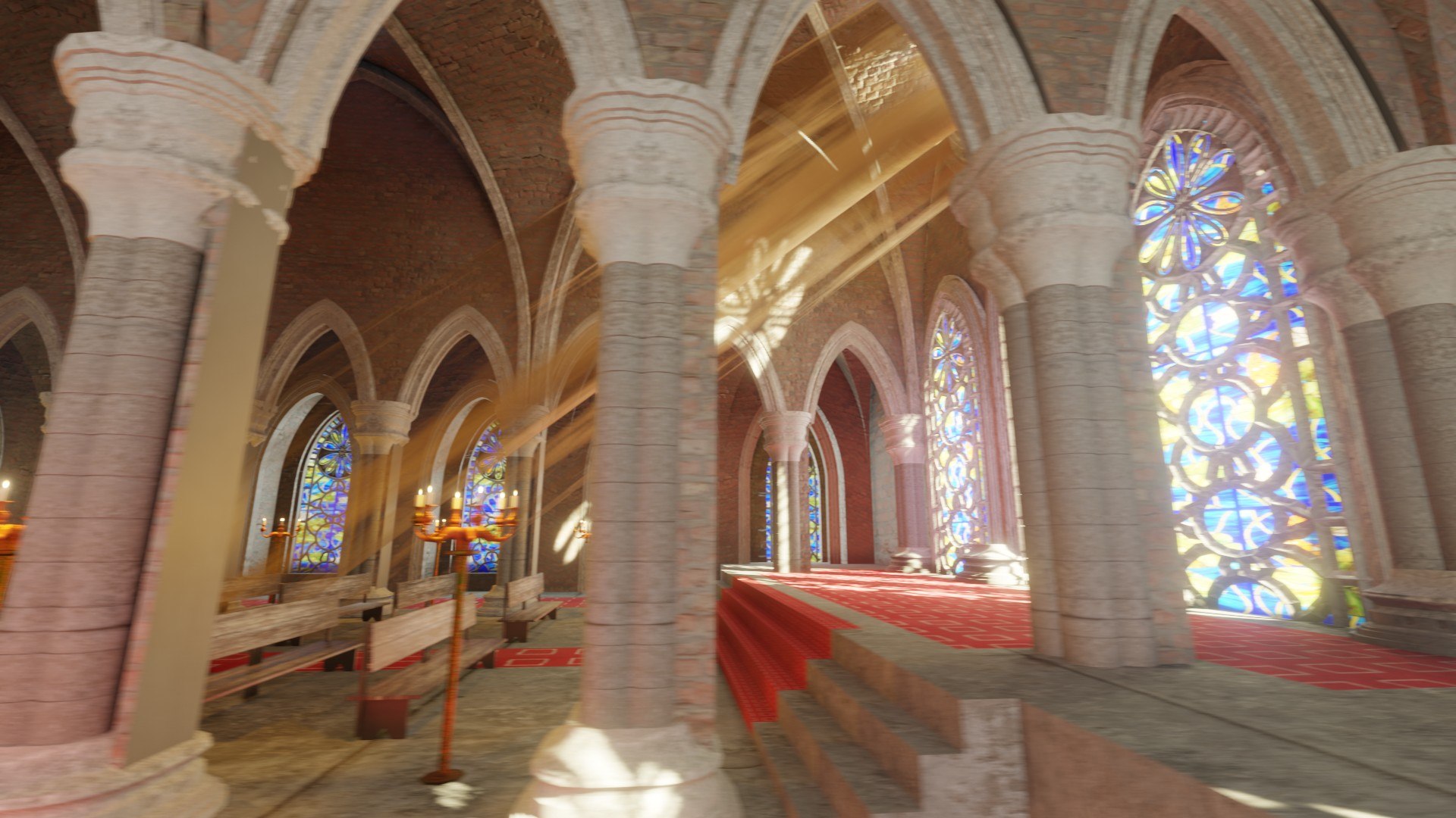 Church Cathedral Chapel Model - TurboSquid 1666769