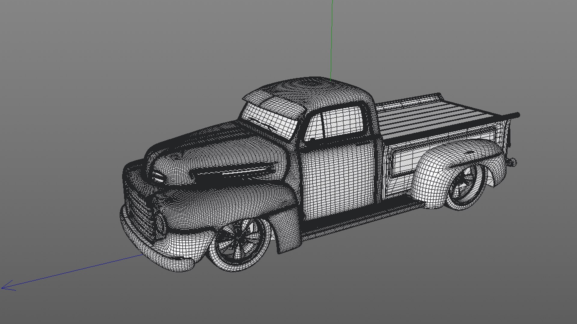 3D Ford F-1 Pickup Hot Rod Model - TurboSquid 2330802