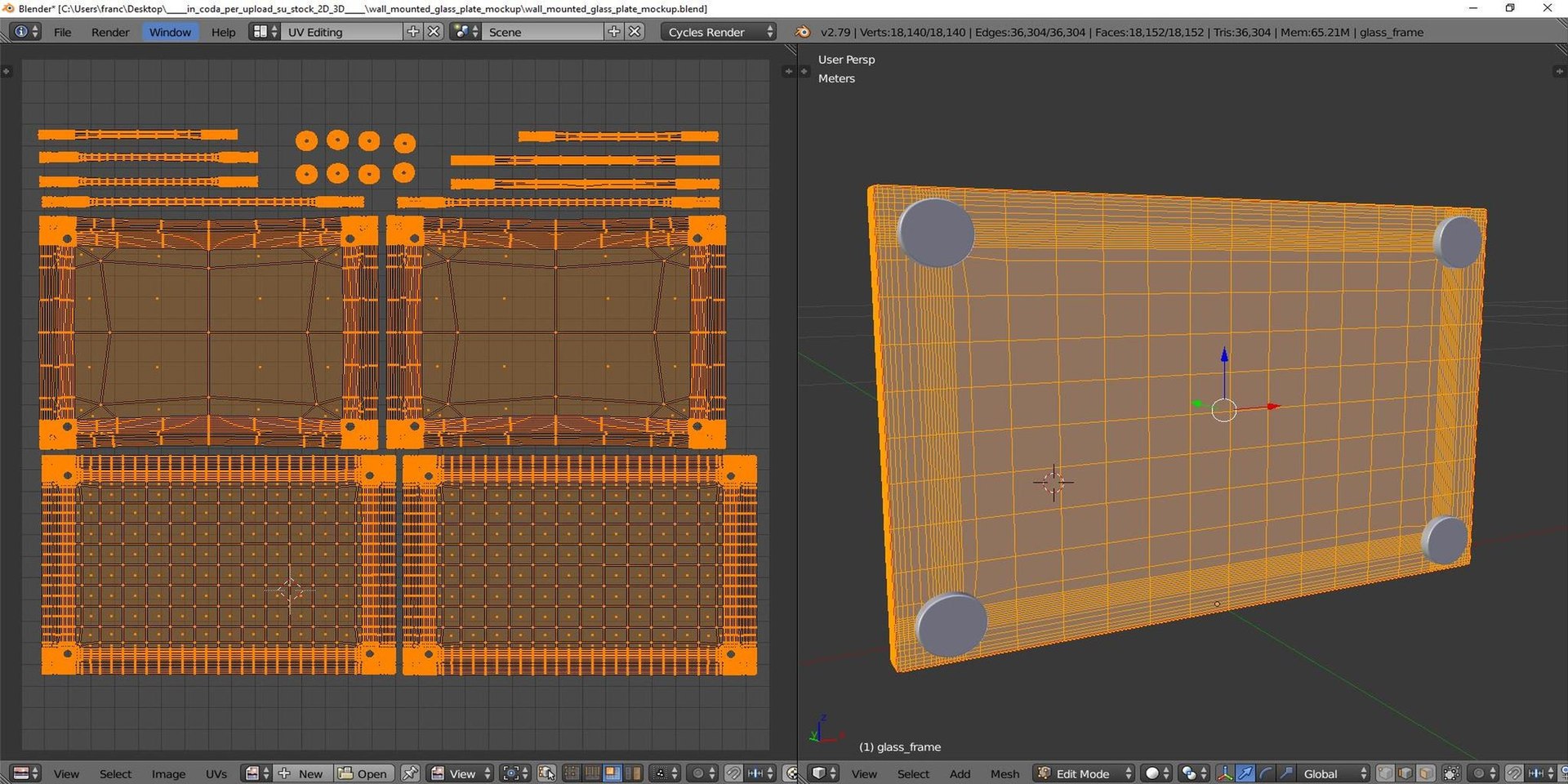 Wall Mounted Glass Plate 3D Model - TurboSquid 1486970