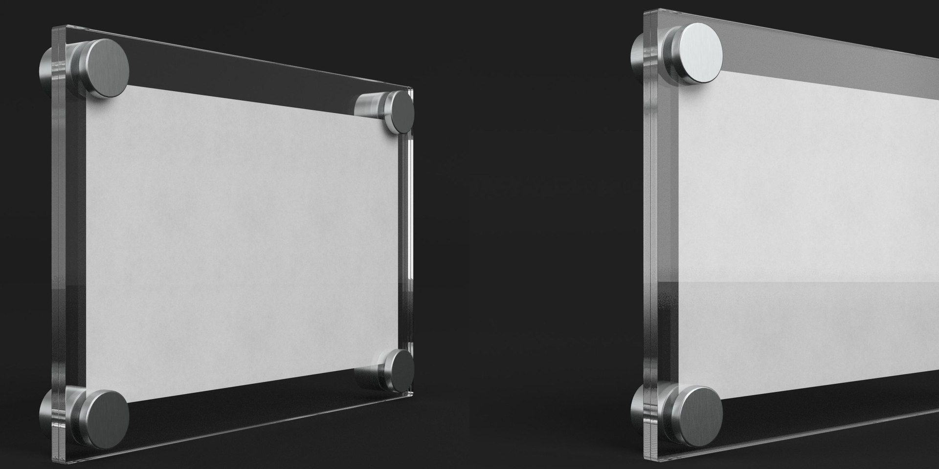 Wall Mounted Glass Plate 3D Model - TurboSquid 1486970