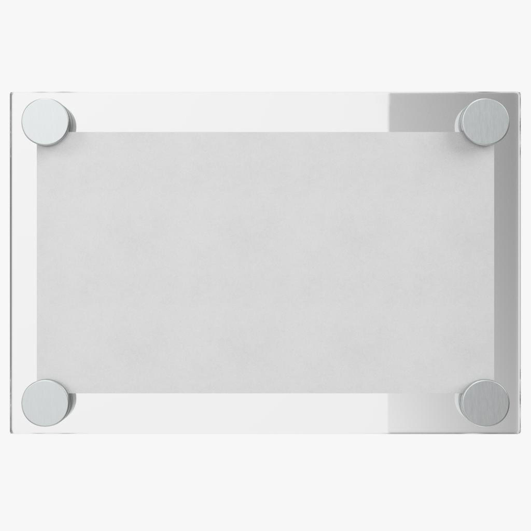 Wall Mounted Glass Plate 3D Model - TurboSquid 1486970
