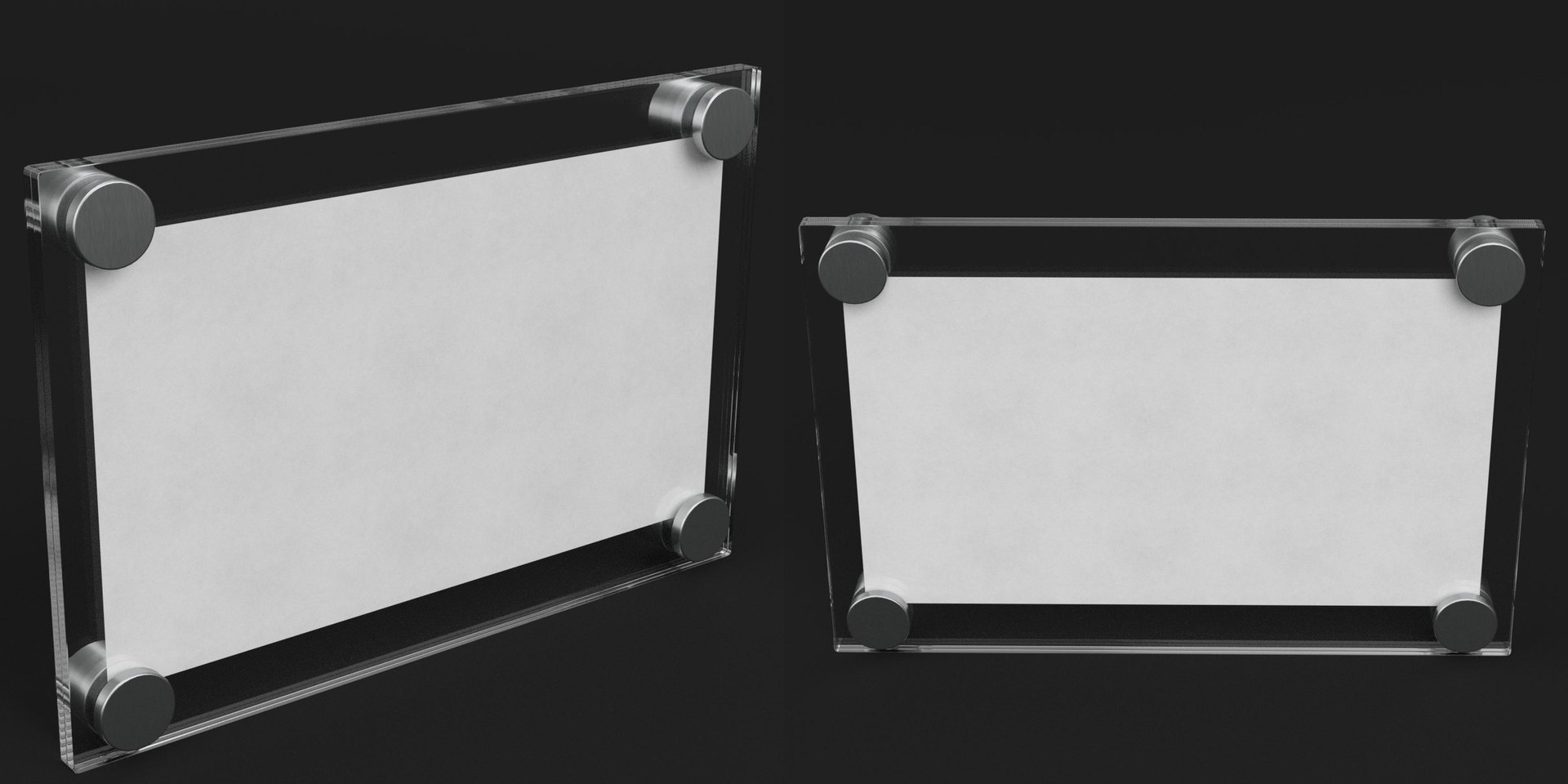 Wall Mounted Glass Plate 3D Model - TurboSquid 1486970