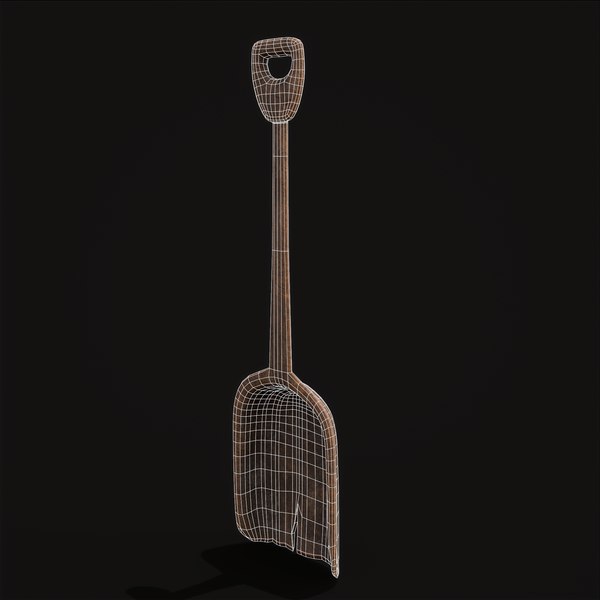 Rustic Medieval Wooden Shovel and Rake 3D model - TurboSquid 1930319