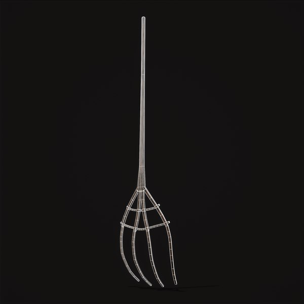Rustic Medieval Wooden Shovel and Rake 3D model - TurboSquid 1930319