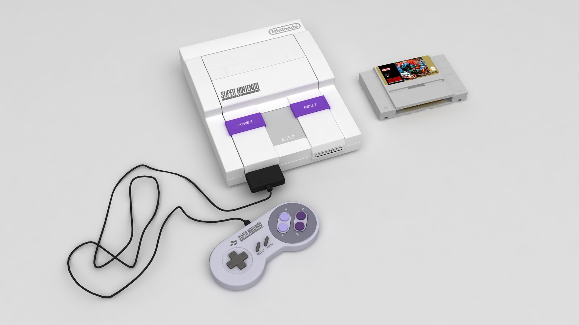 3D Super Nintendo SNES - TurboSquid 2010928