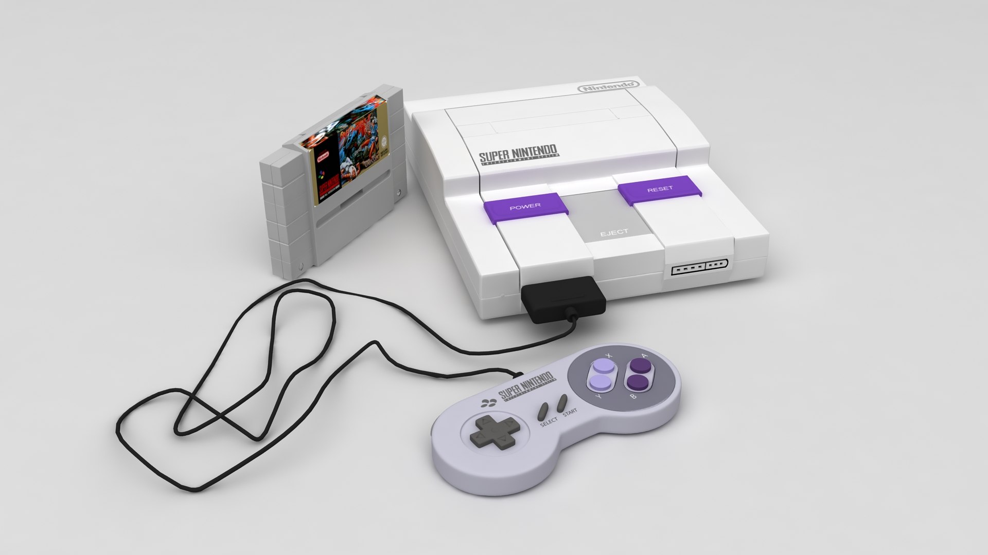 3D Super Nintendo SNES - TurboSquid 2010928