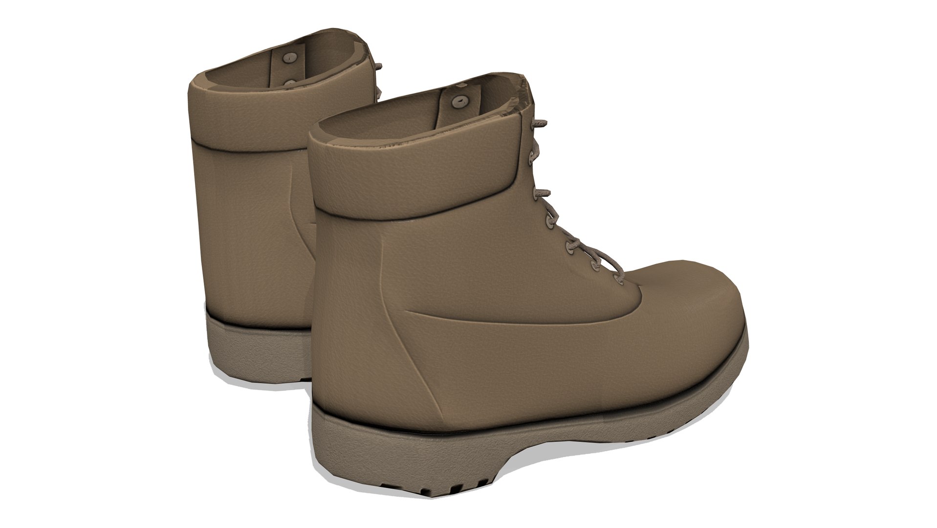 3D Sci-fi Cyborg Combat Work Boots model - TurboSquid 1962041