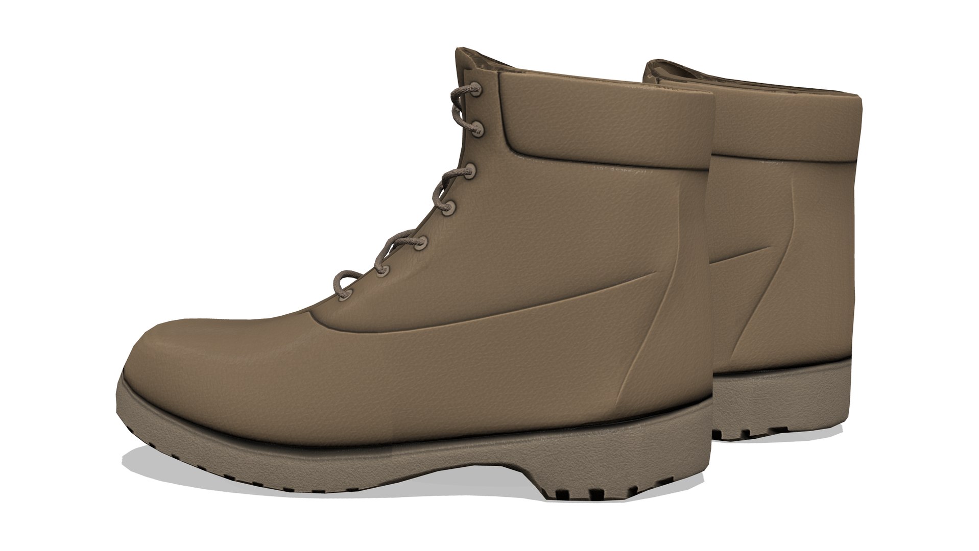 3D Sci-fi Cyborg Combat Work Boots model - TurboSquid 1962041