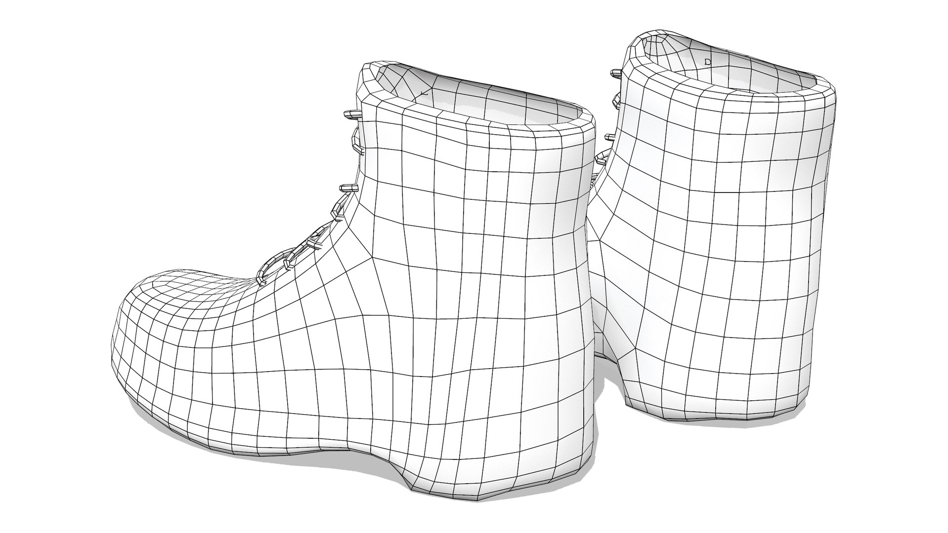 3D Sci-fi Cyborg Combat Work Boots model - TurboSquid 1962041