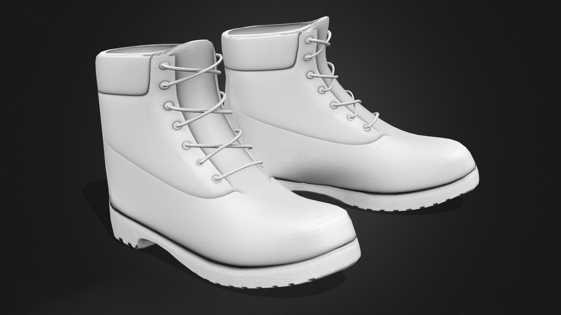 3D Sci-fi Cyborg Combat Work Boots model - TurboSquid 1962041