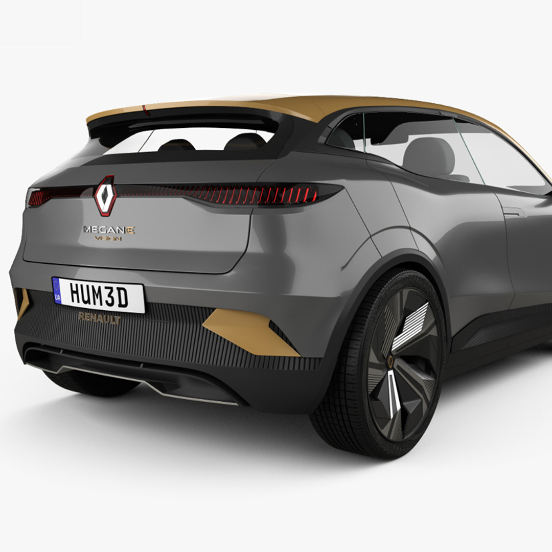 modelo 3d Renault Megane eVision 2020 - TurboSquid 1673377
