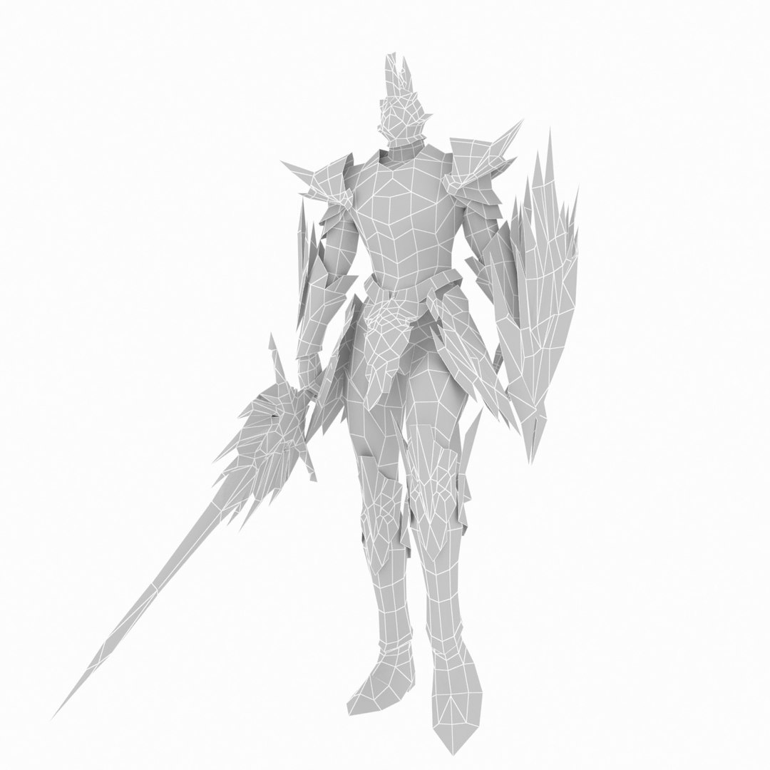 3d Knight Fantasy Model