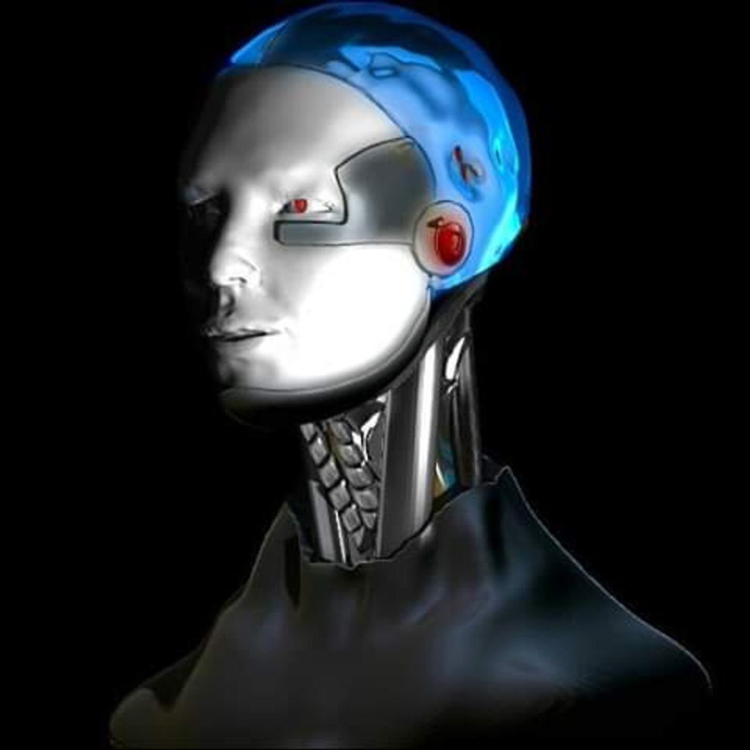 3D women head cyborg - TurboSquid 1526336