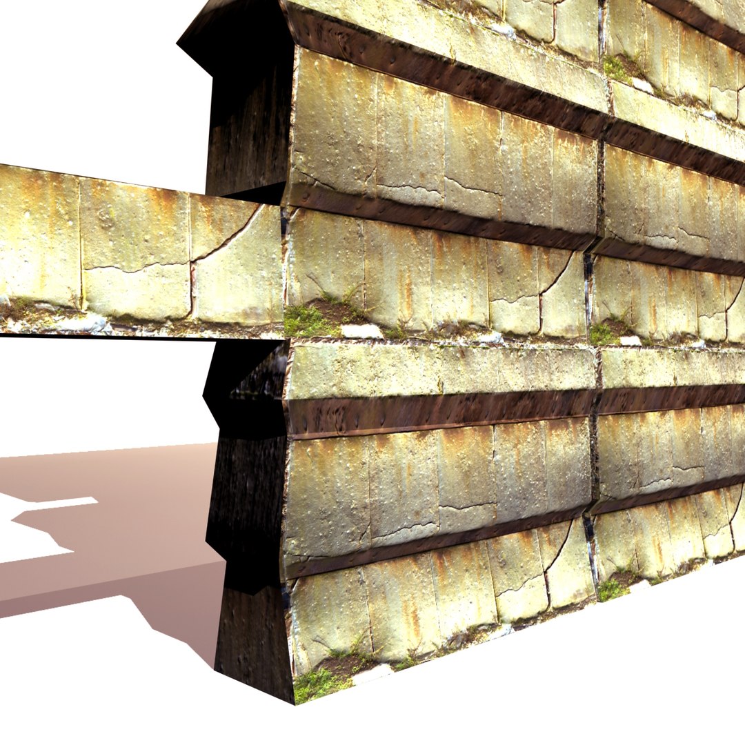 3d Model Stone Wall