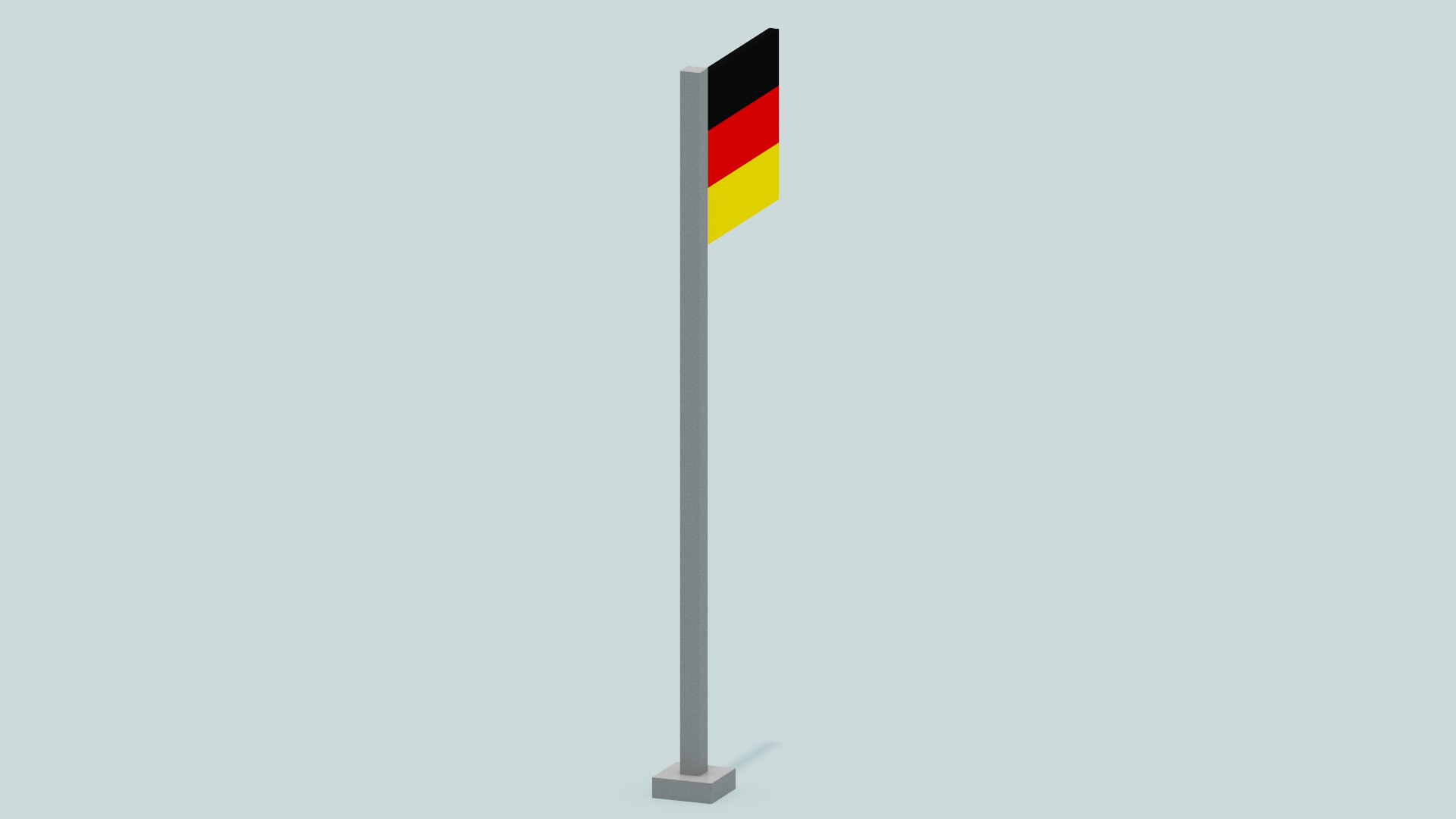 3D Model Germany Flag - TurboSquid 1873582