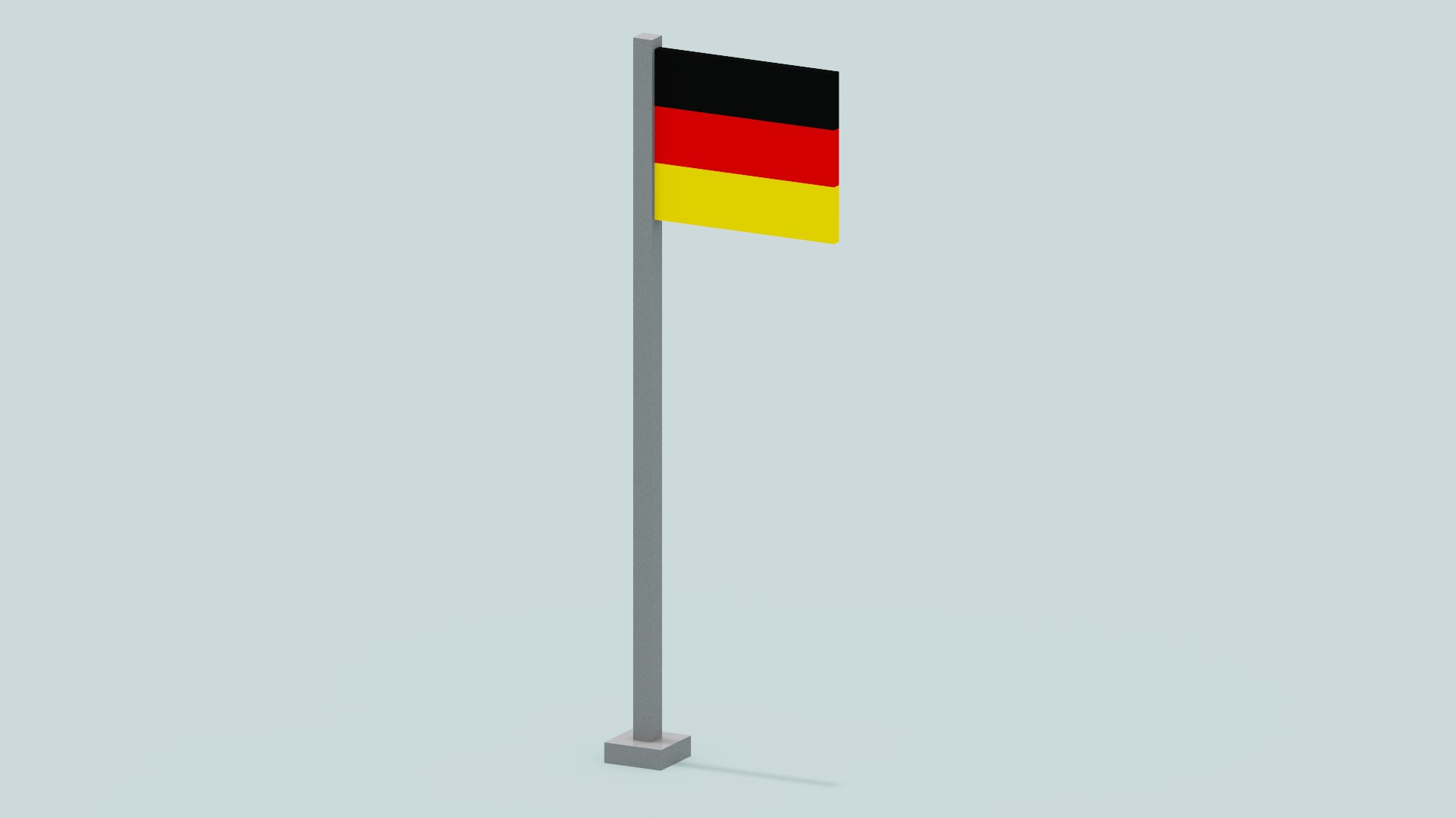 3D Model Germany Flag - TurboSquid 1873582