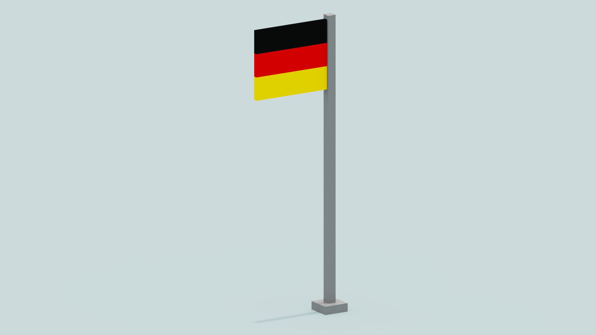3D Model Germany Flag - TurboSquid 1873582