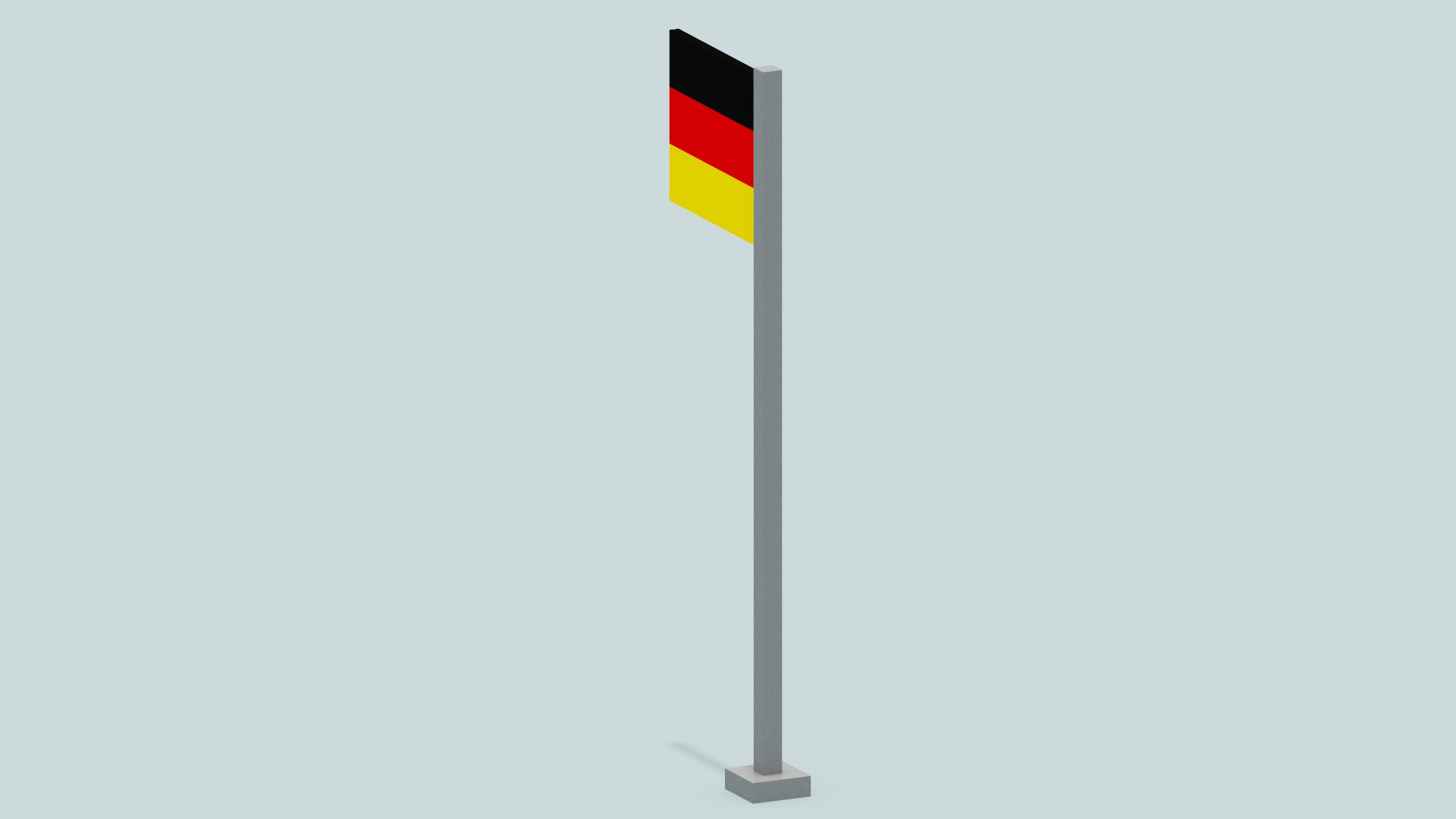 3D Model Germany Flag - TurboSquid 1873582