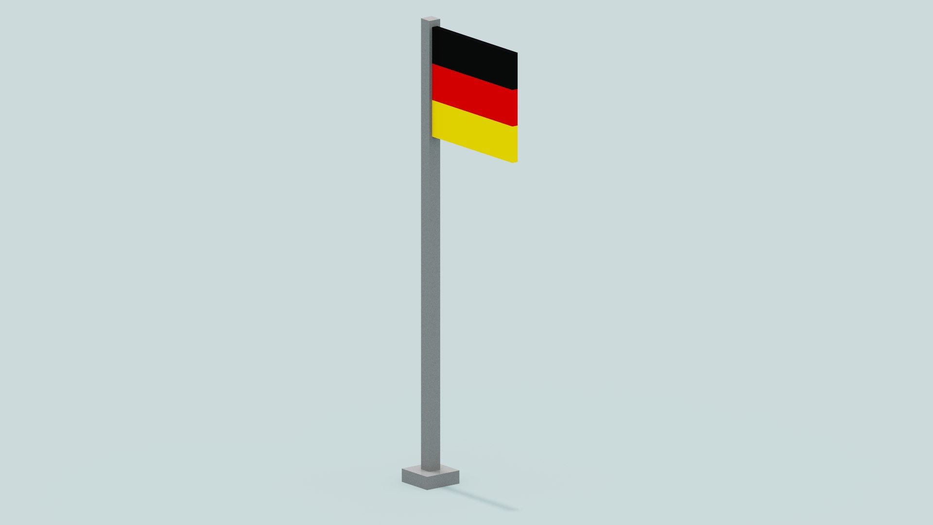 3D Model Germany Flag - TurboSquid 1873582