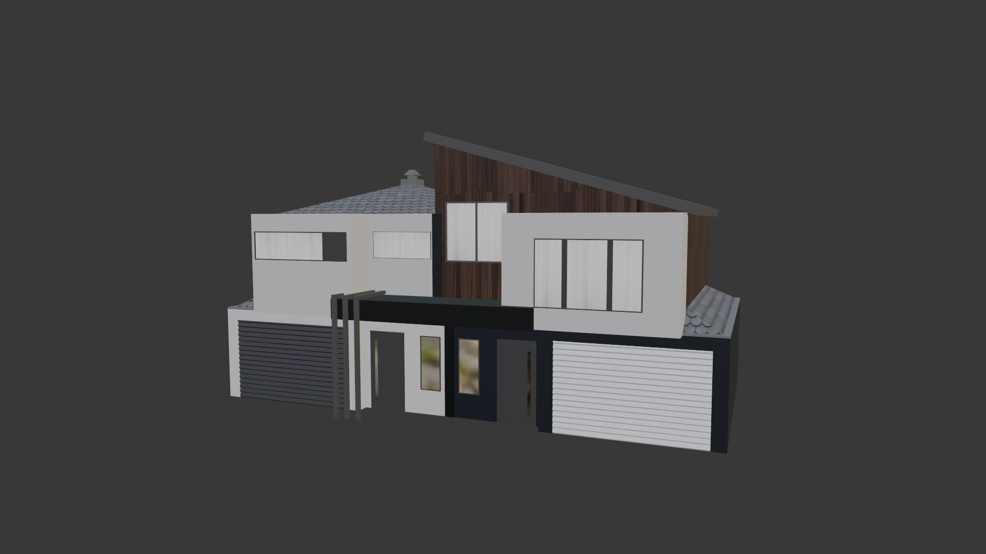 3D Modern Unique Architecture House - TurboSquid 2388505