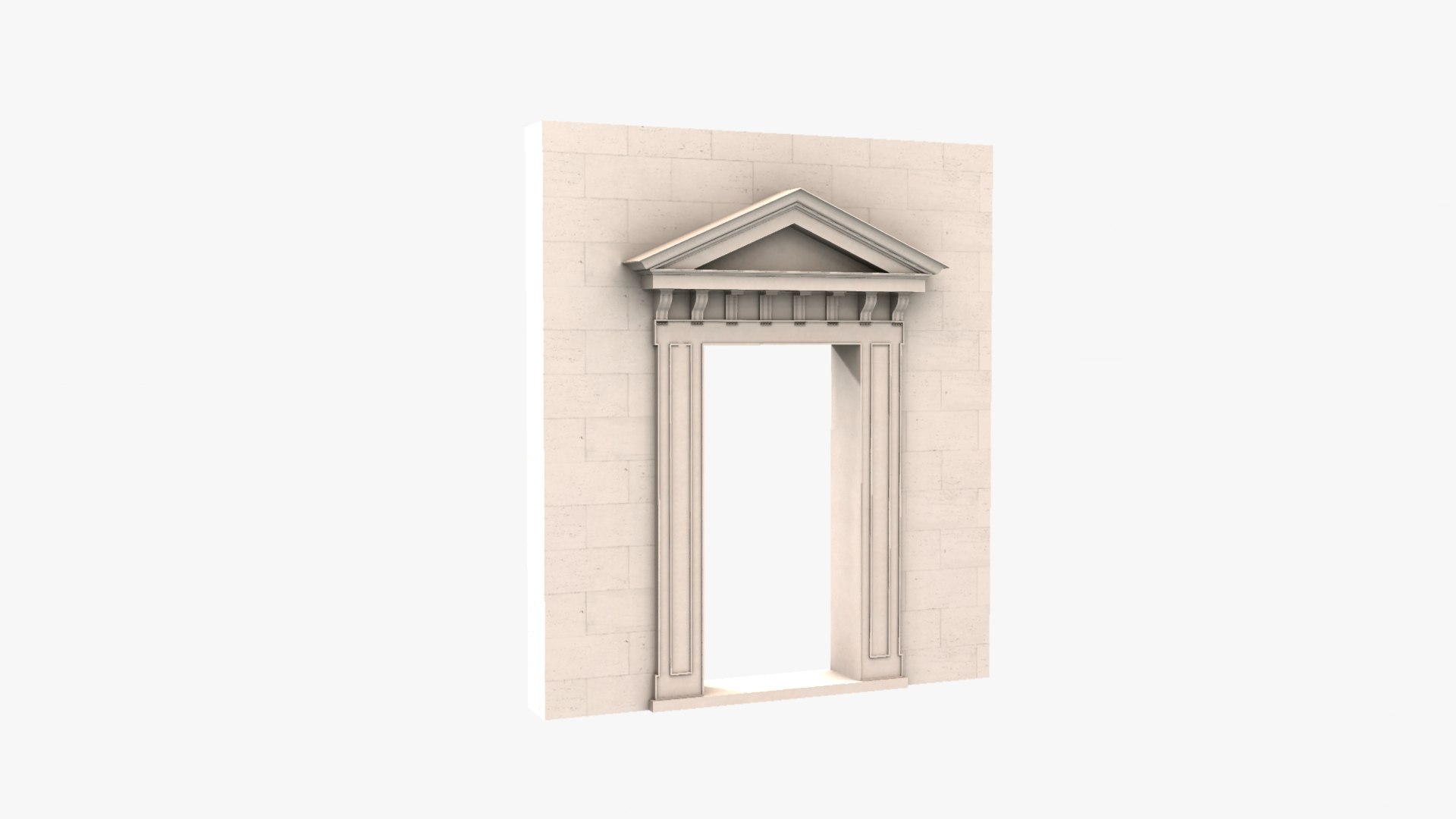 Roman Doric Door Stl 3d 3ds