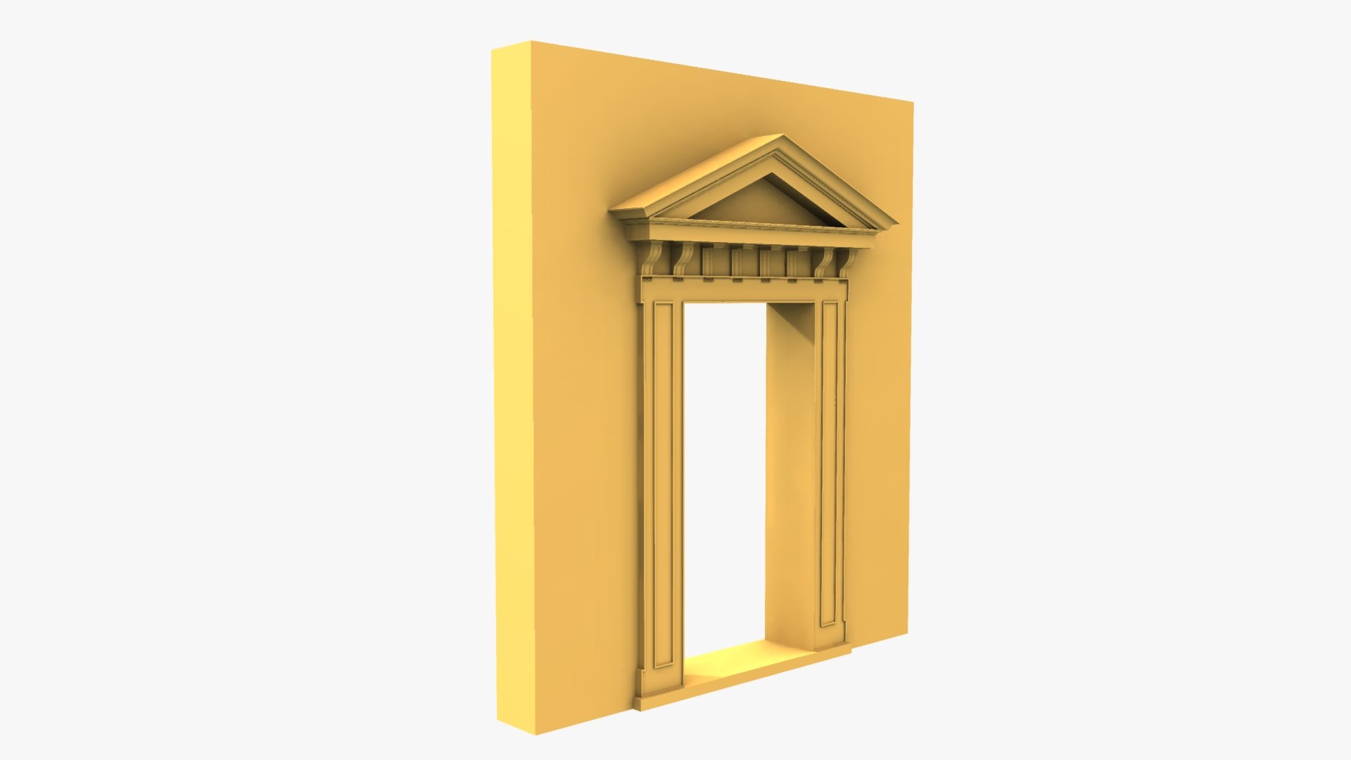 Roman Doric Door Stl 3d 3ds