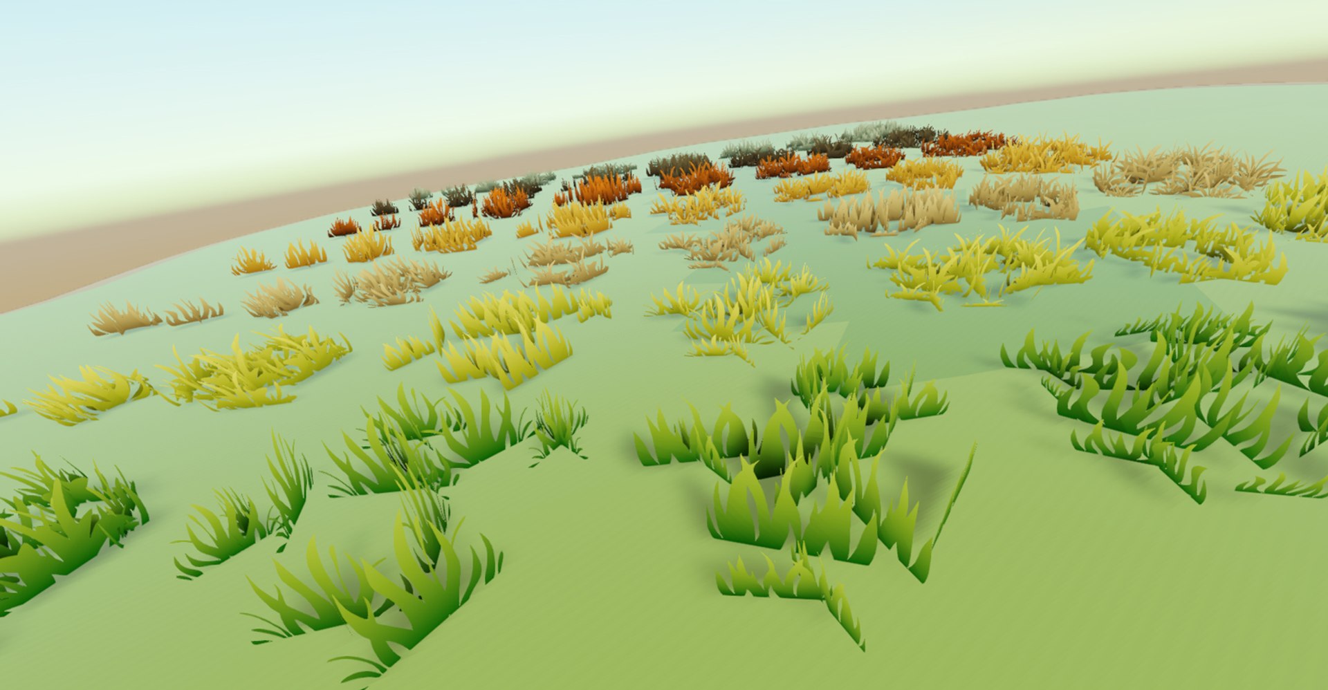 3D Model Stylized Grass Package - TurboSquid 1743341