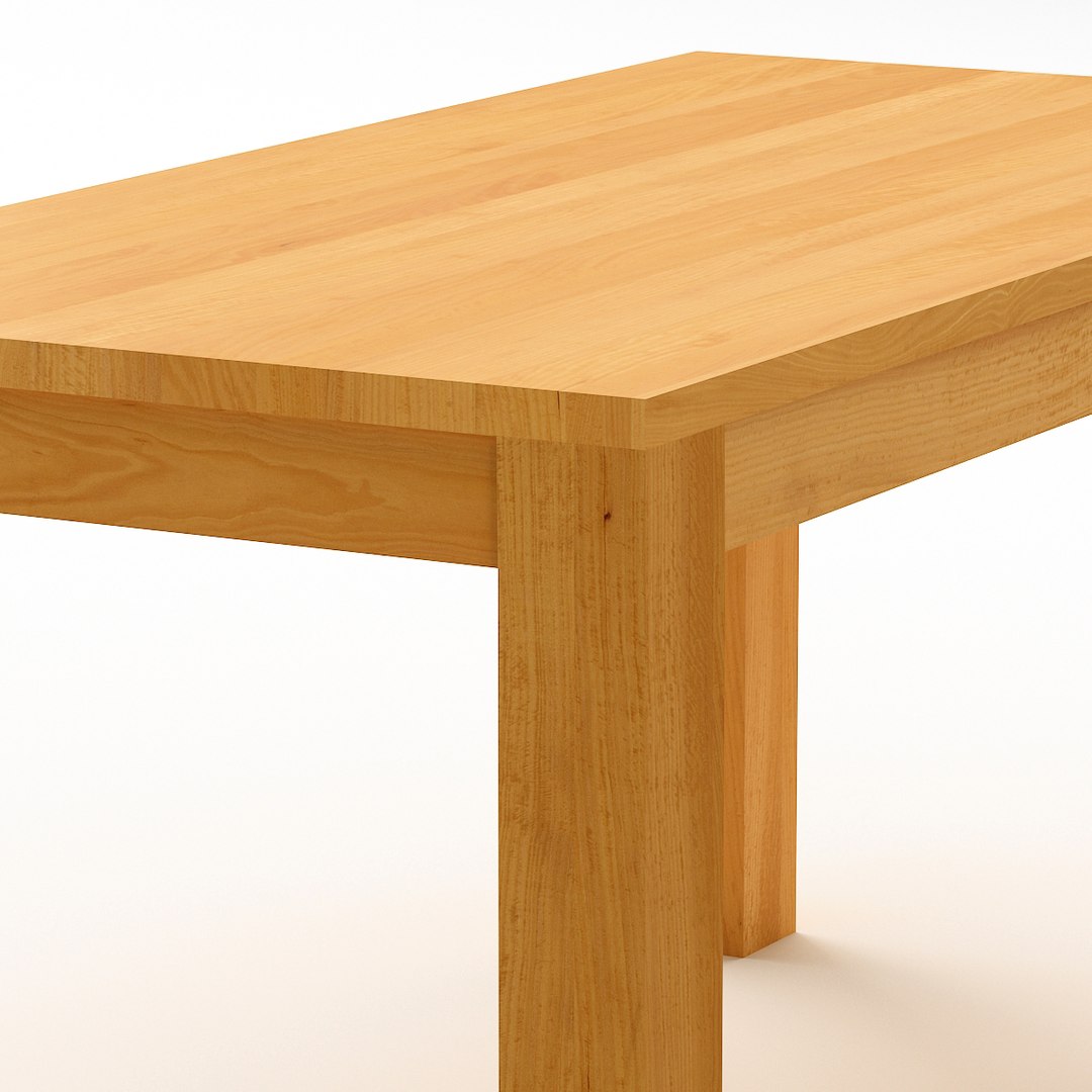 3d Wooden Table Model