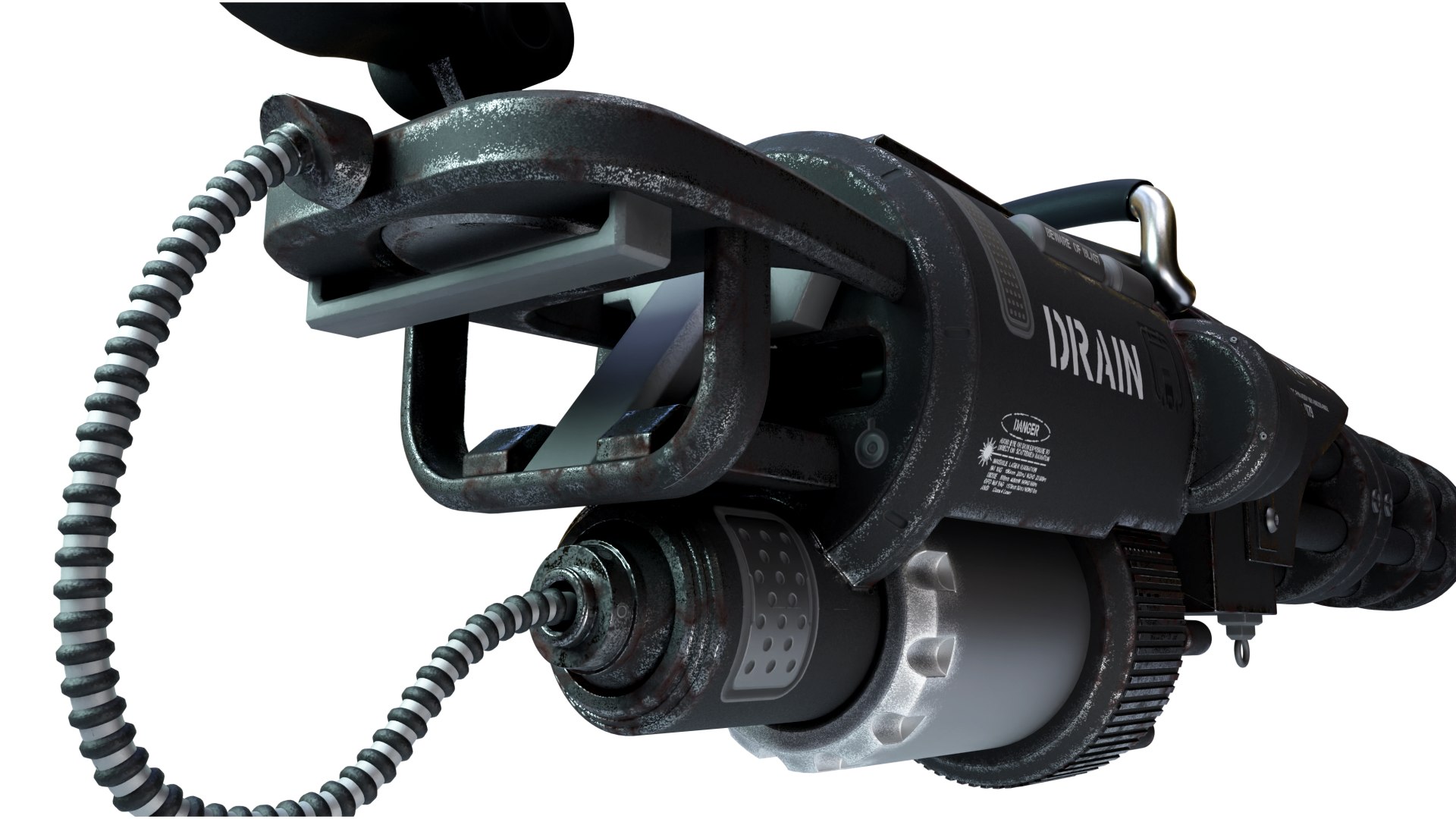 Multi Barrel Machine Gun Model Model - TurboSquid 2050769