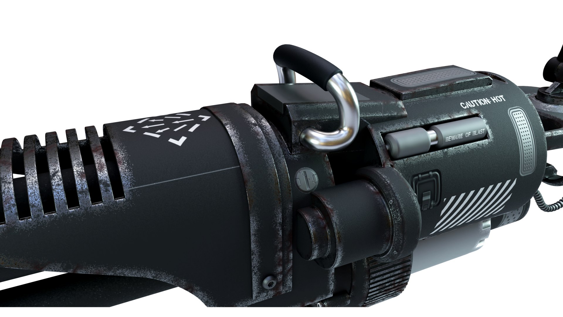 Multi Barrel Machine Gun Model Model - TurboSquid 2050769