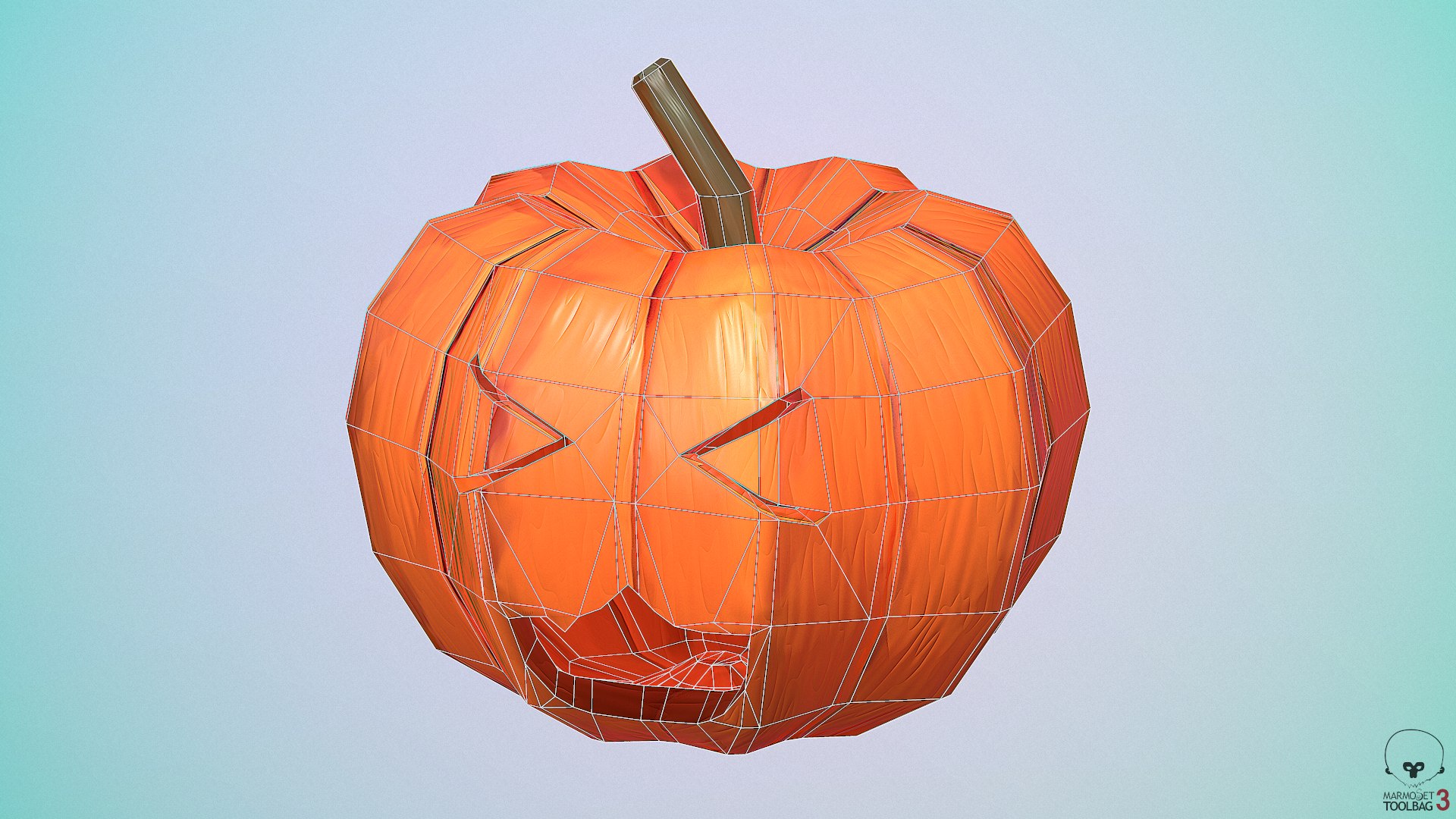 Halloween anime pumpkin model - TurboSquid 1450558