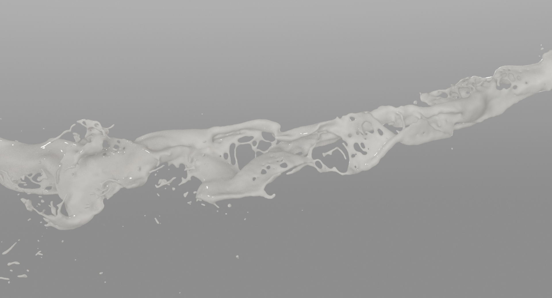 3d liquid flow pack realflow model