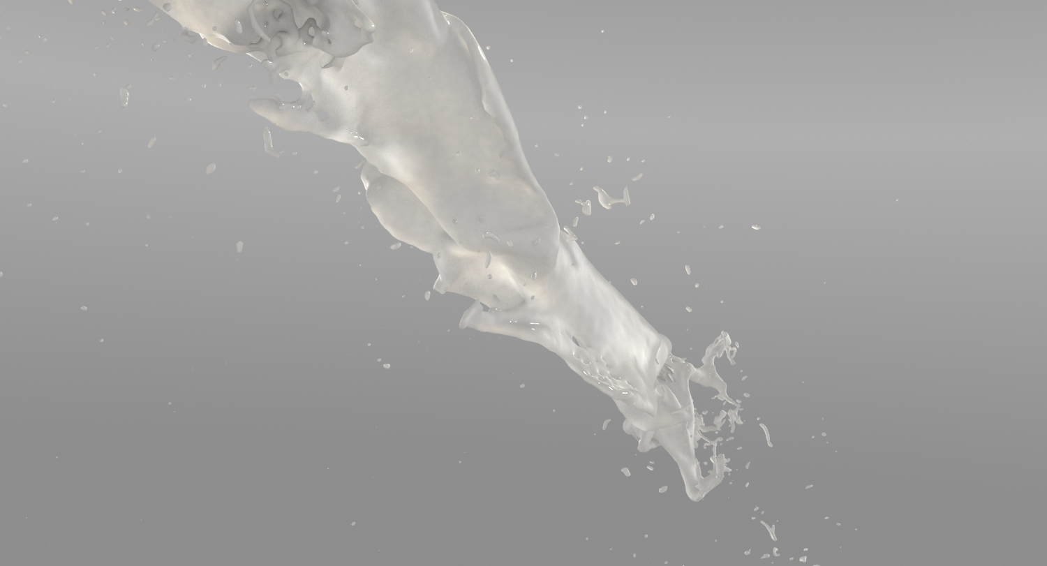 3d liquid flow pack realflow model