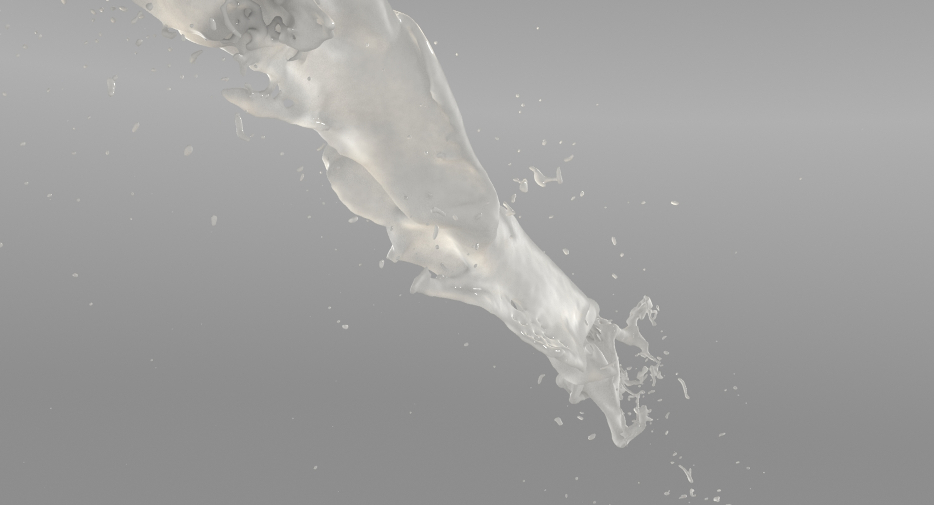 3d liquid flow pack realflow model